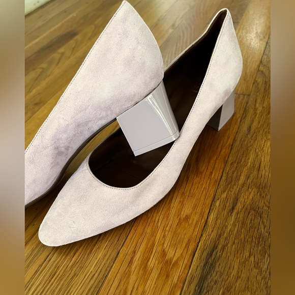 Aquatalia | Shoes | Pristine Aquatalia Soft Pink Suede Pumps | Poshmark